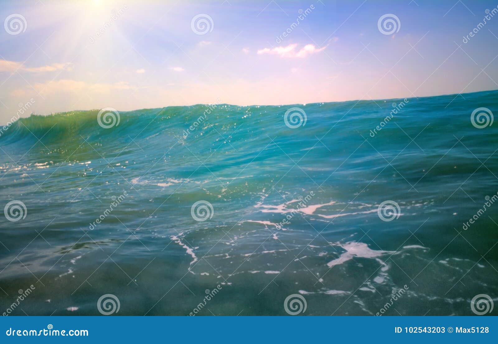 Small Commotion on Surface Sea Stock Image - Image of beautiful ...
