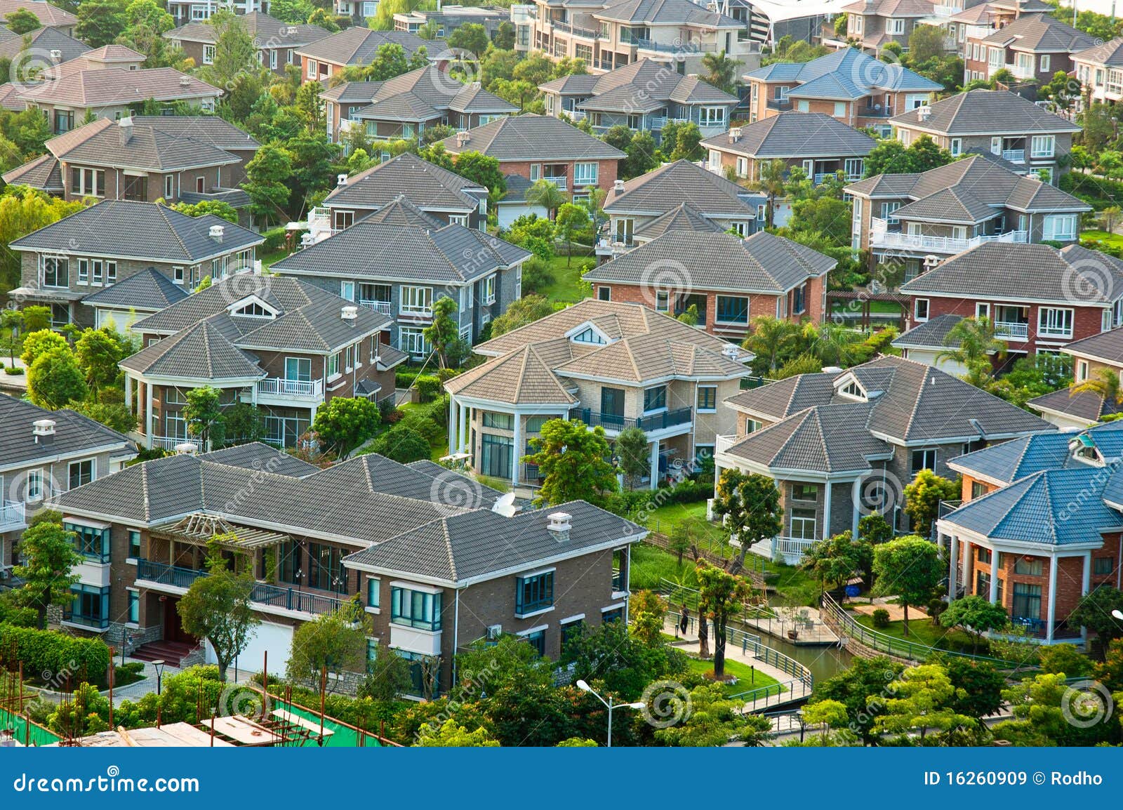 Small community stock image. Image of green, outdoor - 16260909