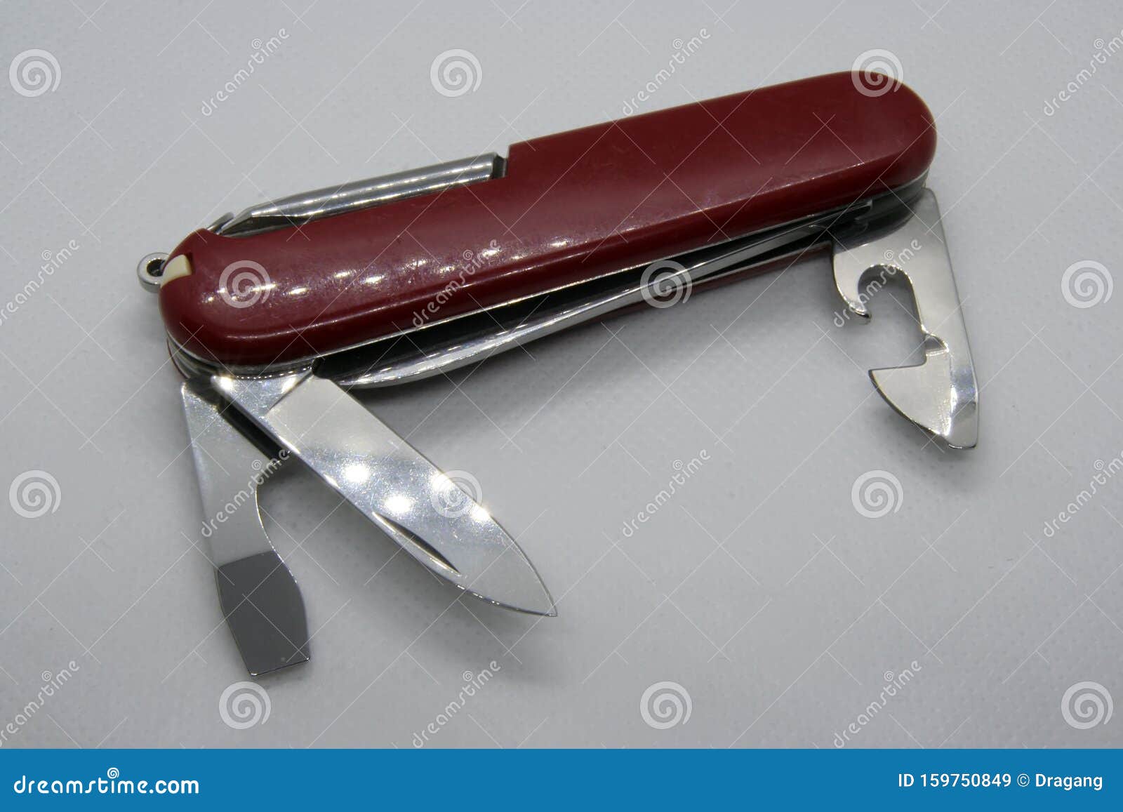 Small Compact Knife. Compact Army Knife. Handy Tool Knife Stock Image ...