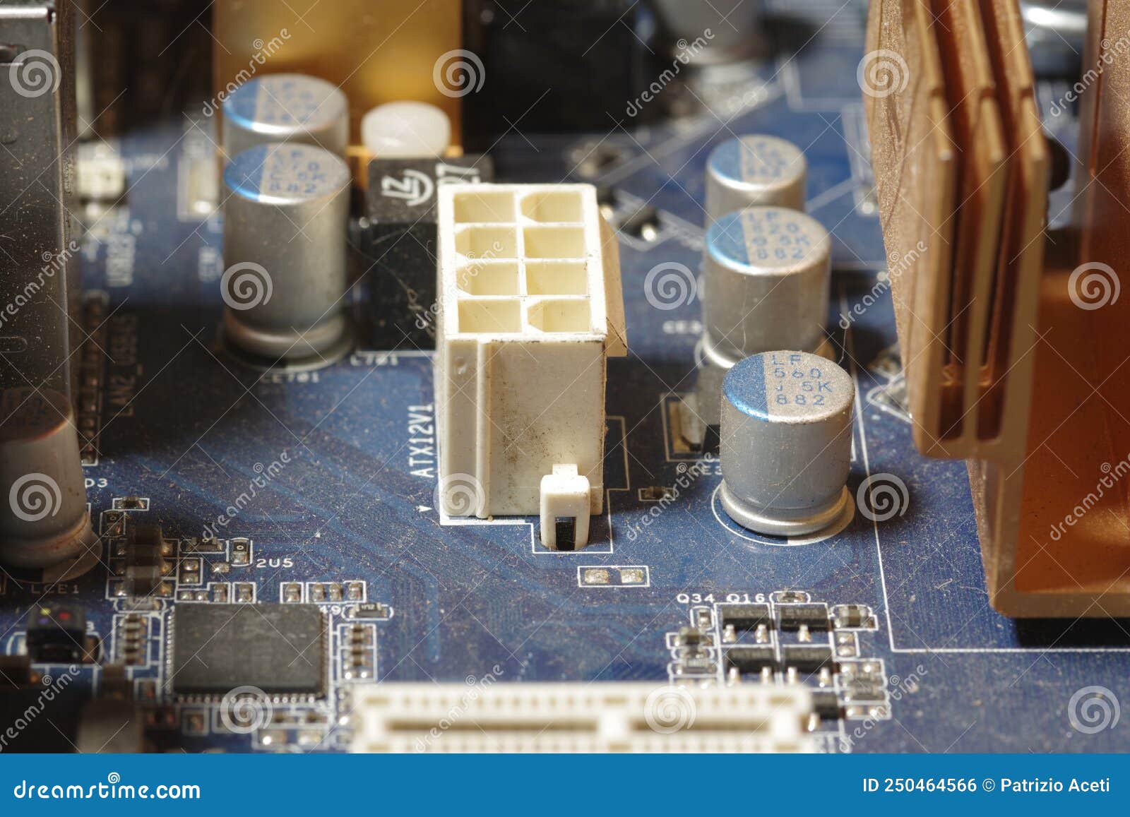 Small Components Personal Computer Motherboard Stock Photo - Image of ...