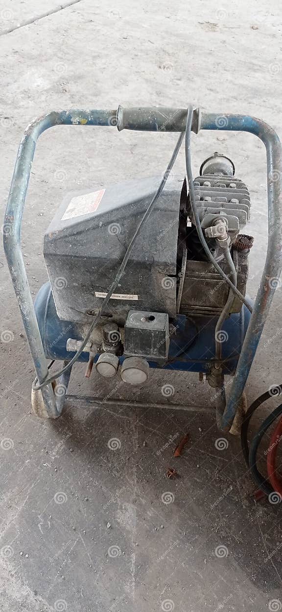 Small Compressor Machine Simple and Useful Stock Photo - Image of small ...