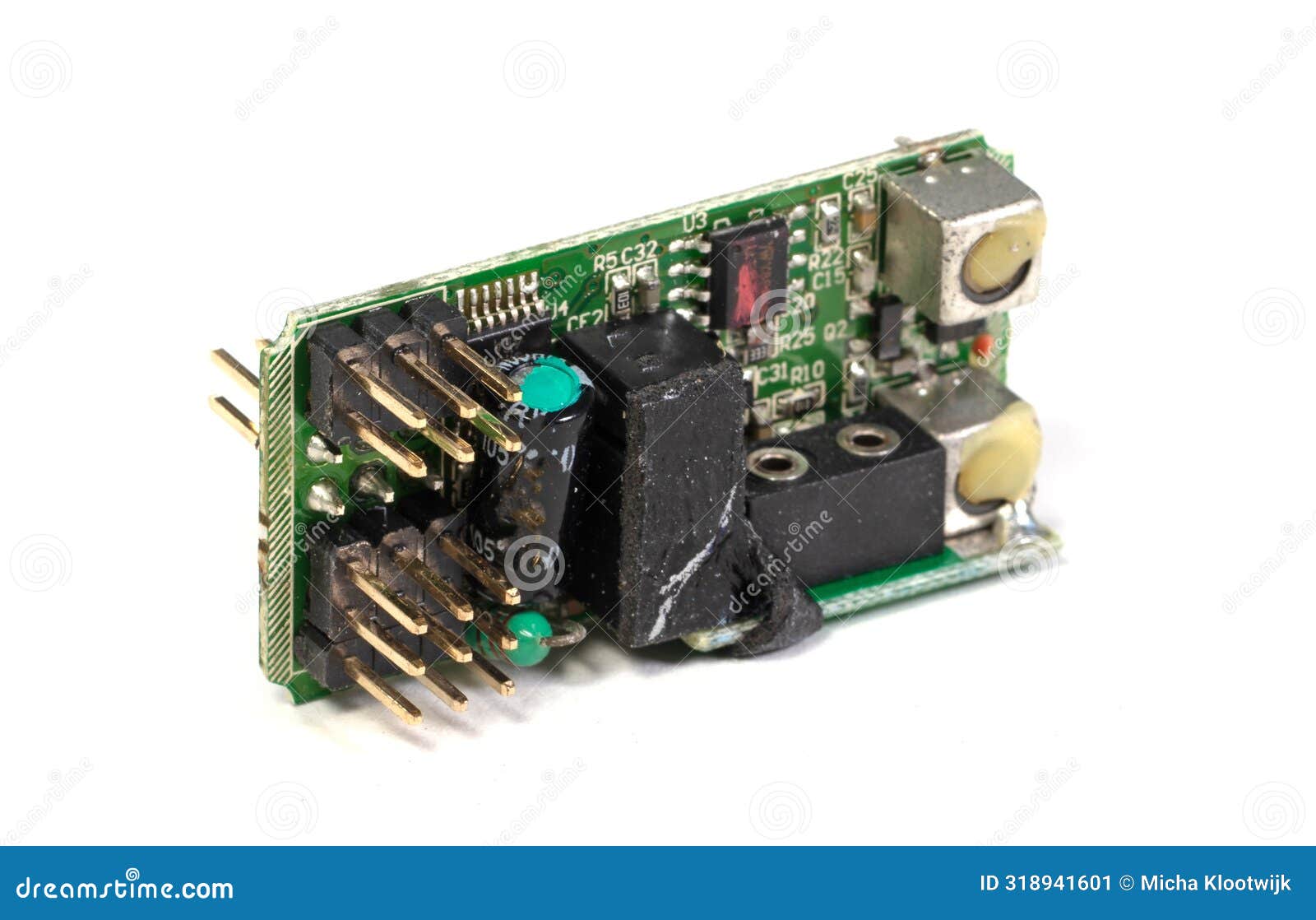 Small Computer Processing Unit System on Micro Chip Printed Circuit ...