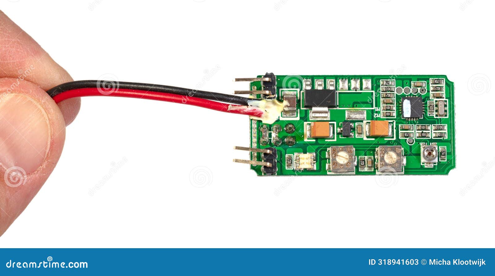 Small Computer Processing Unit System on Micro Chip Printed Circuit ...