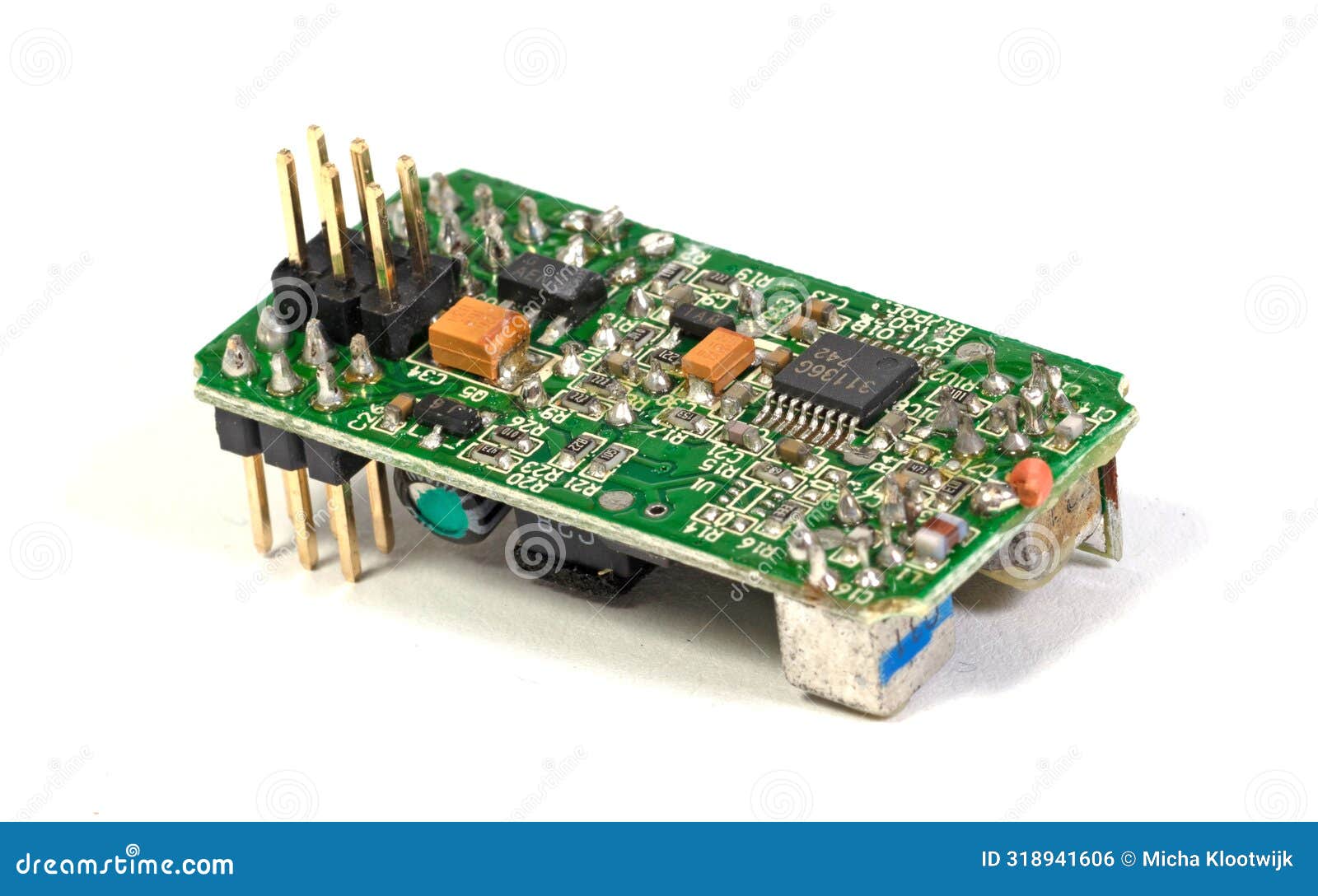 Small Computer Processing Unit System on Micro Chip Printed Circuit ...