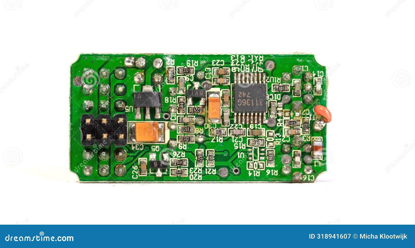 Small Computer Processing Unit System on Micro Chip Printed Circuit ...