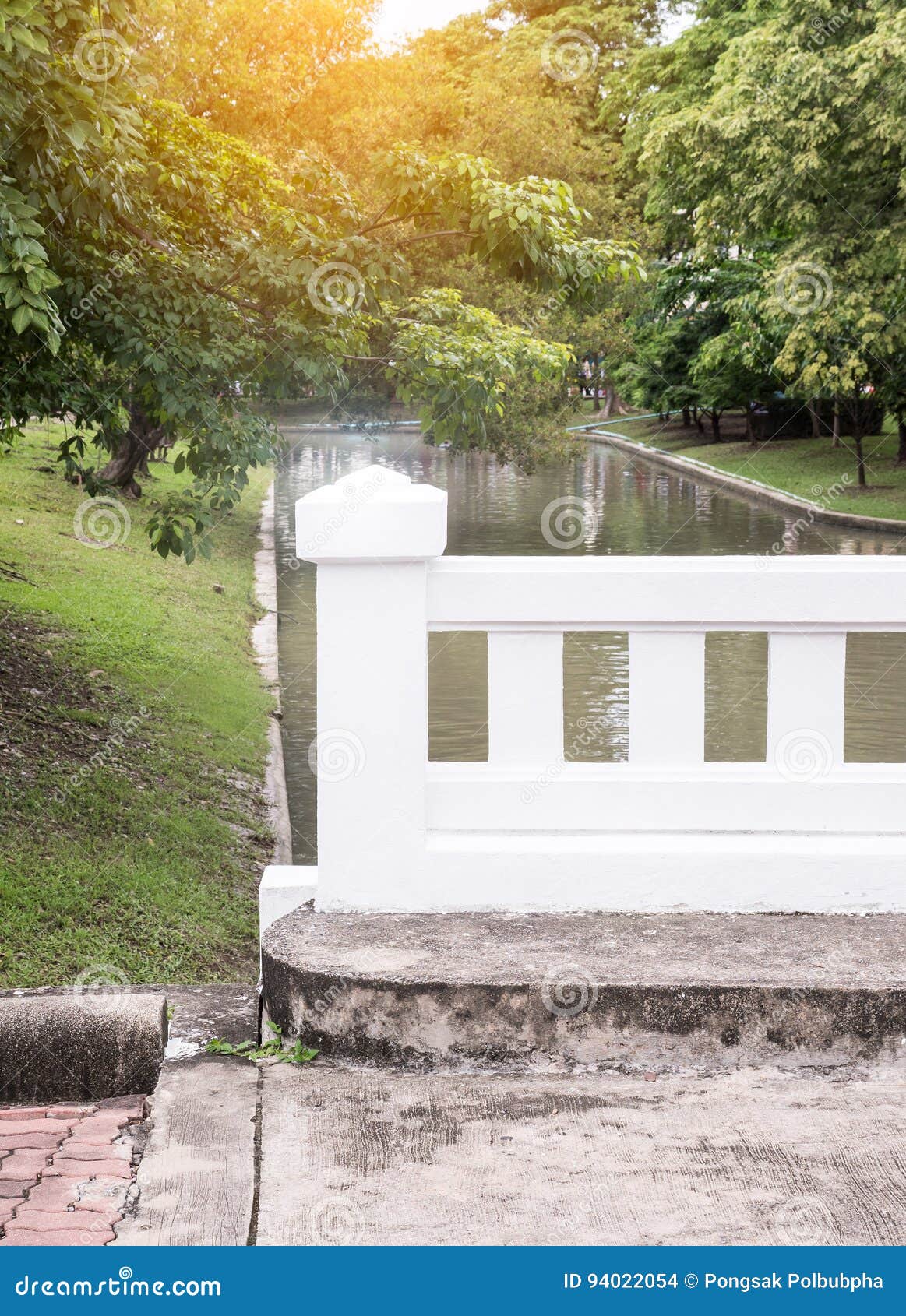 Small Concrete Bridge with the Sunshine. Stock Photo - Image of ...