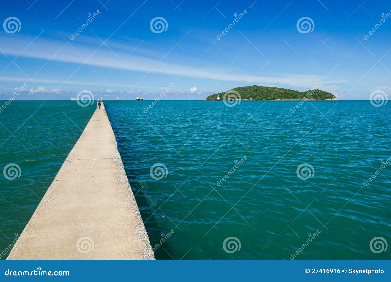 Small concrete pier stock photo. Image of elevated, tranquil - 27416916