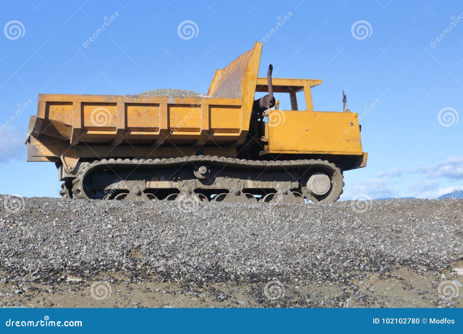 Small Construction Load Dumper Stock Photo - Image of mobile ...