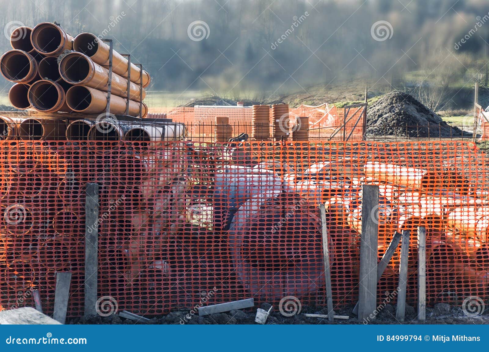 Small construction site stock photo. Image of equipment - 84999794