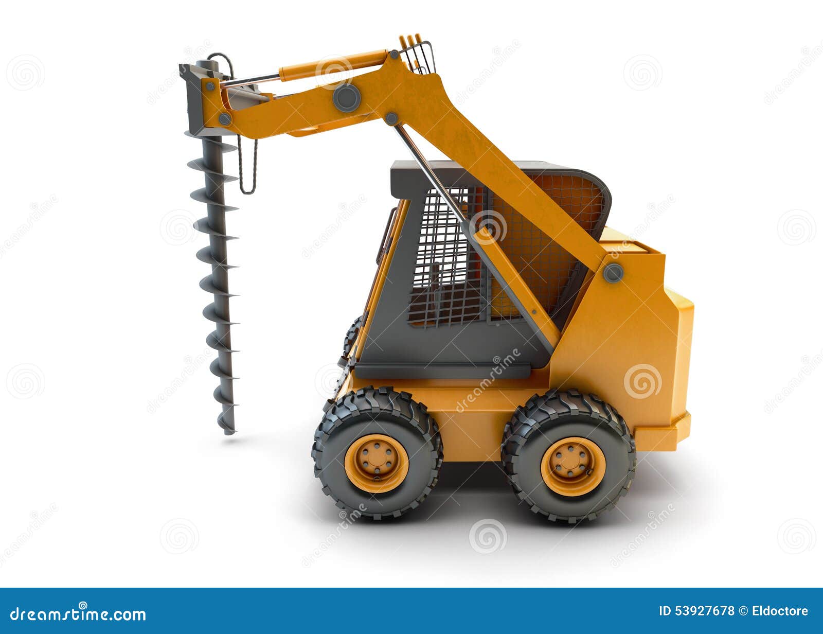 Small Construction Utility Vehicle Isolated Stock Illustration ...