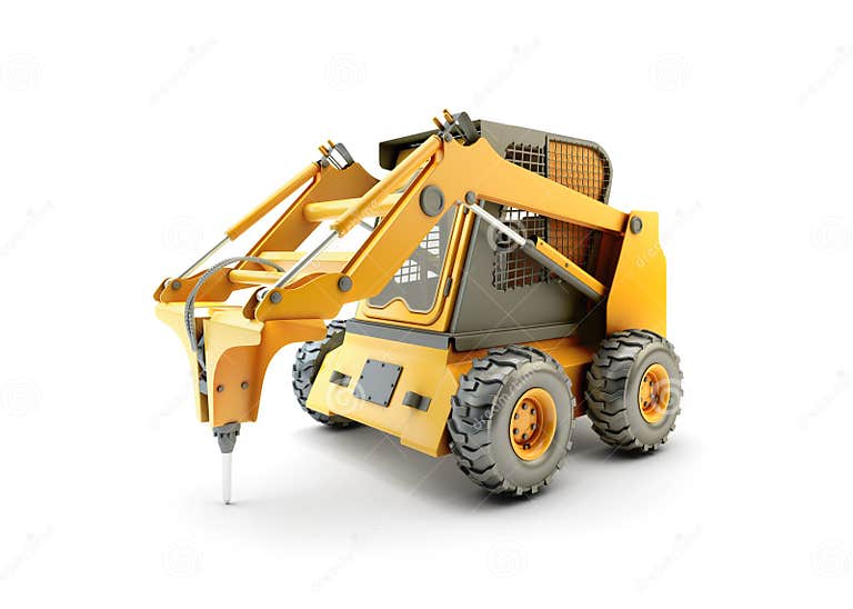 Small Construction Utility Vehicle Isolated Stock Illustration ...