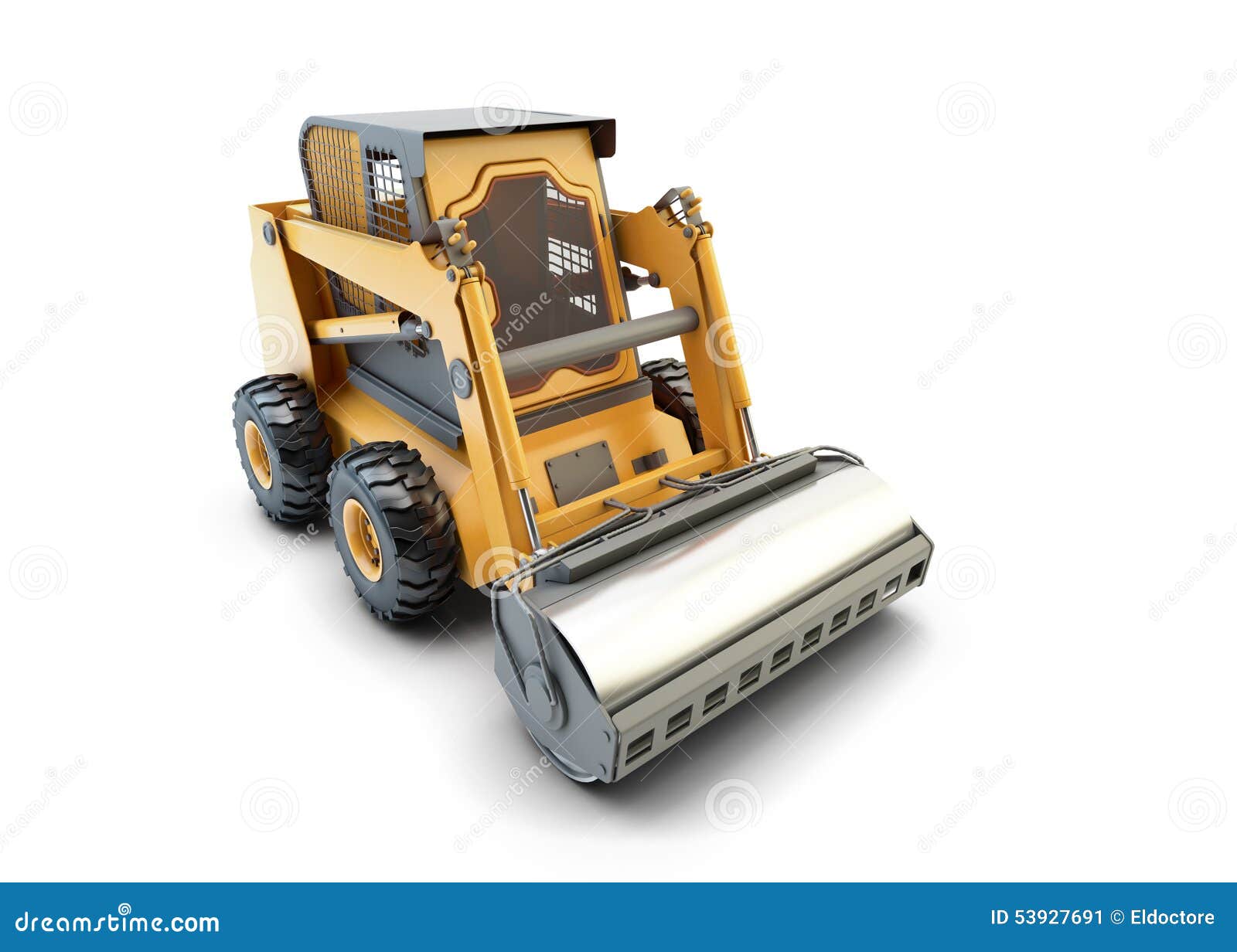 Small Construction Utility Vehicle Isolated Stock Illustration ...