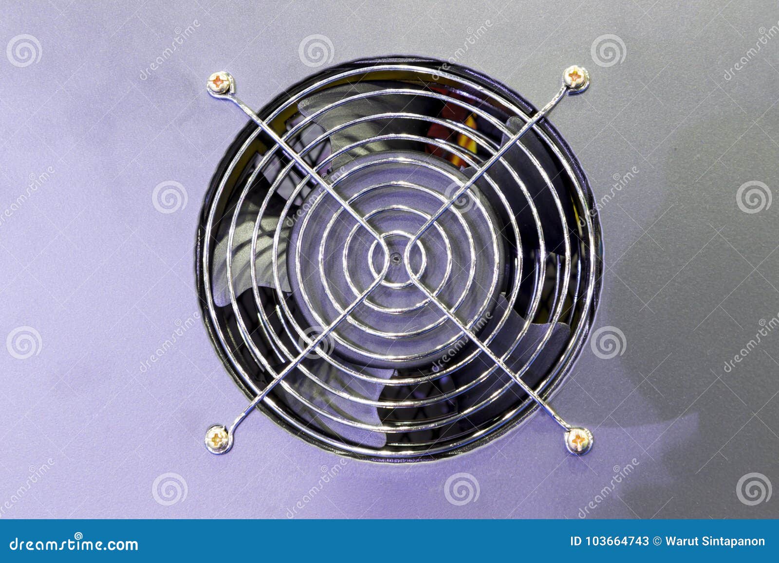 Small Cooling Fan in an Industrial Printer Stock Image - Image of ...