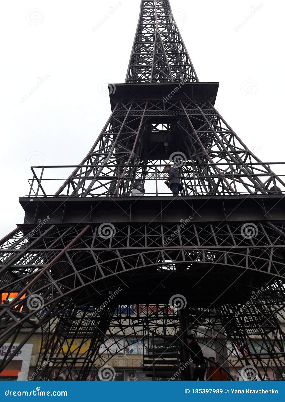 A Small Copy of a Large Tower Stock Image - Image of tower, landmark ...