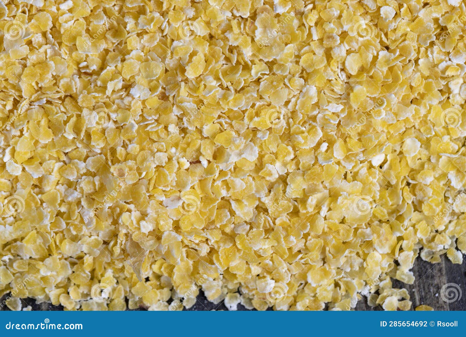 Small Corn Flakes for Making Porridge Stock Photo - Image of closeup ...