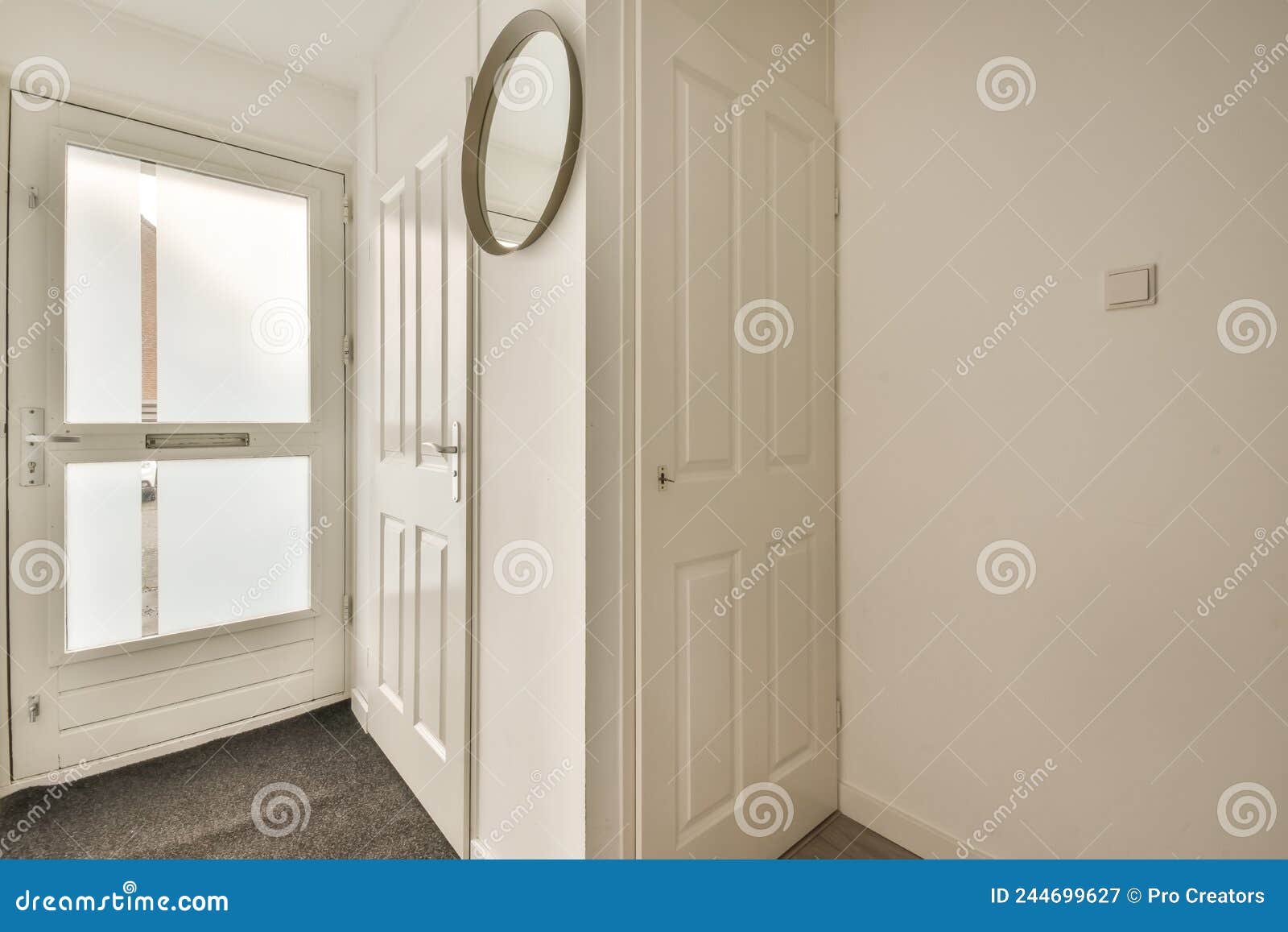 A Small Corridor Leading Inside the House Stock Image - Image of long ...