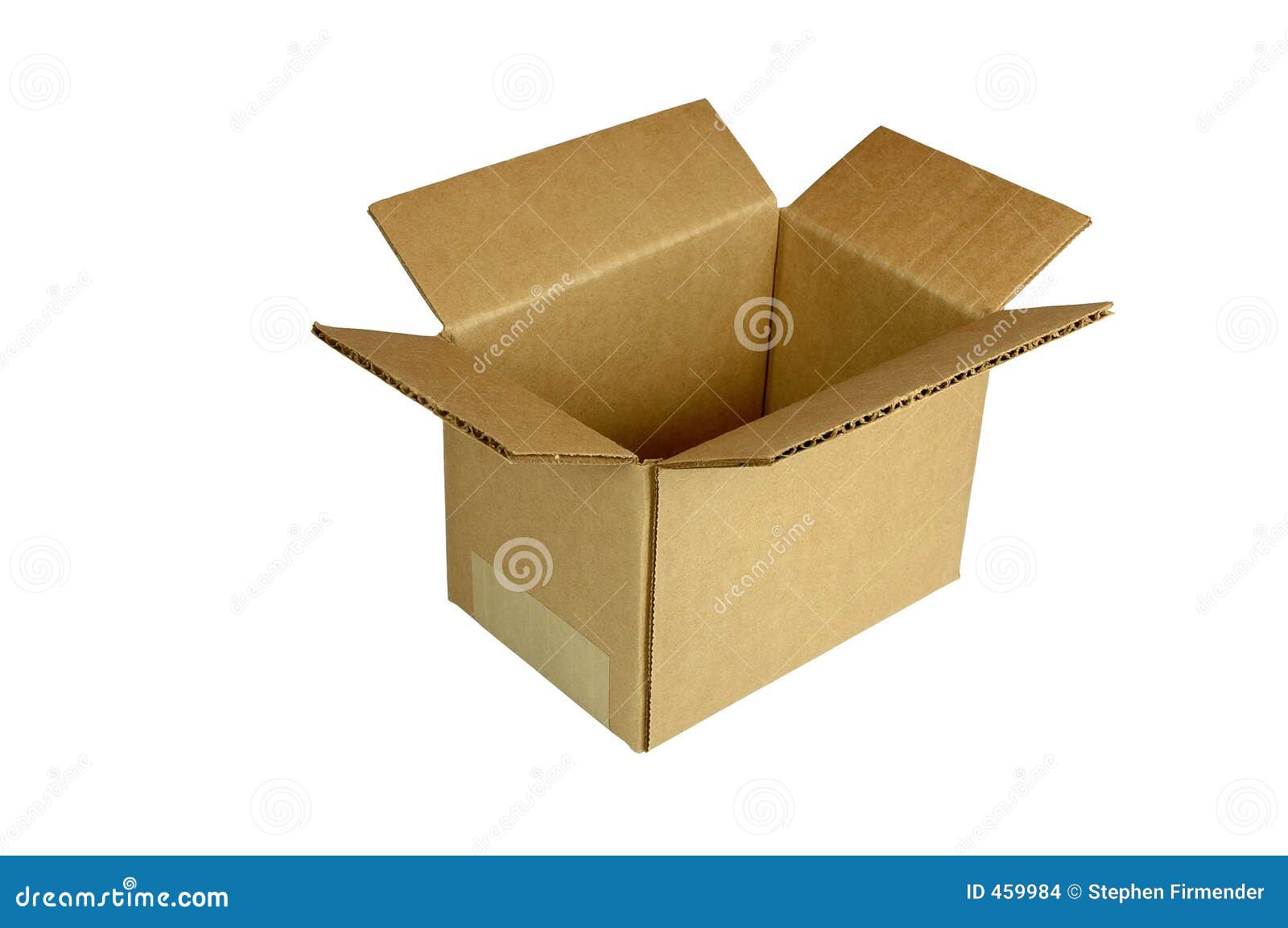 Small Corrugated Shipping Carton Stock Photo - Image of package, carton ...