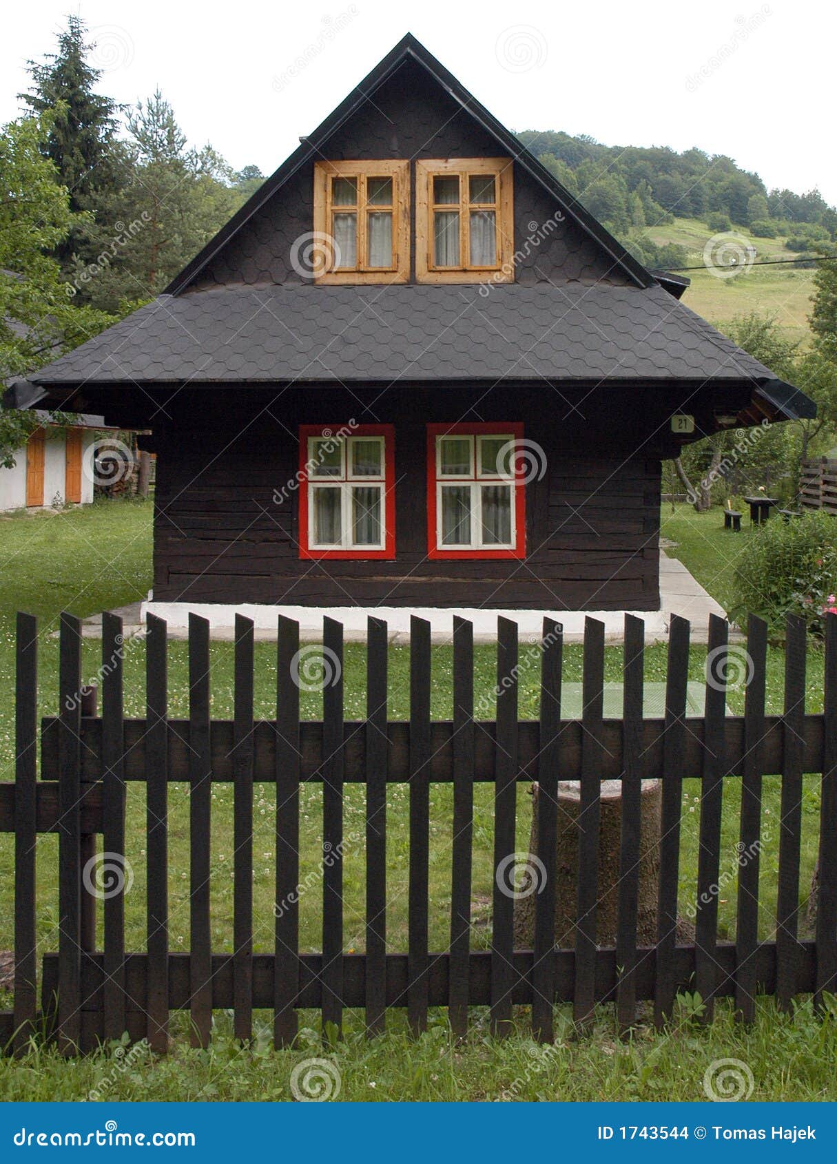 Small country chalet stock photo. Image of architecture - 1743544