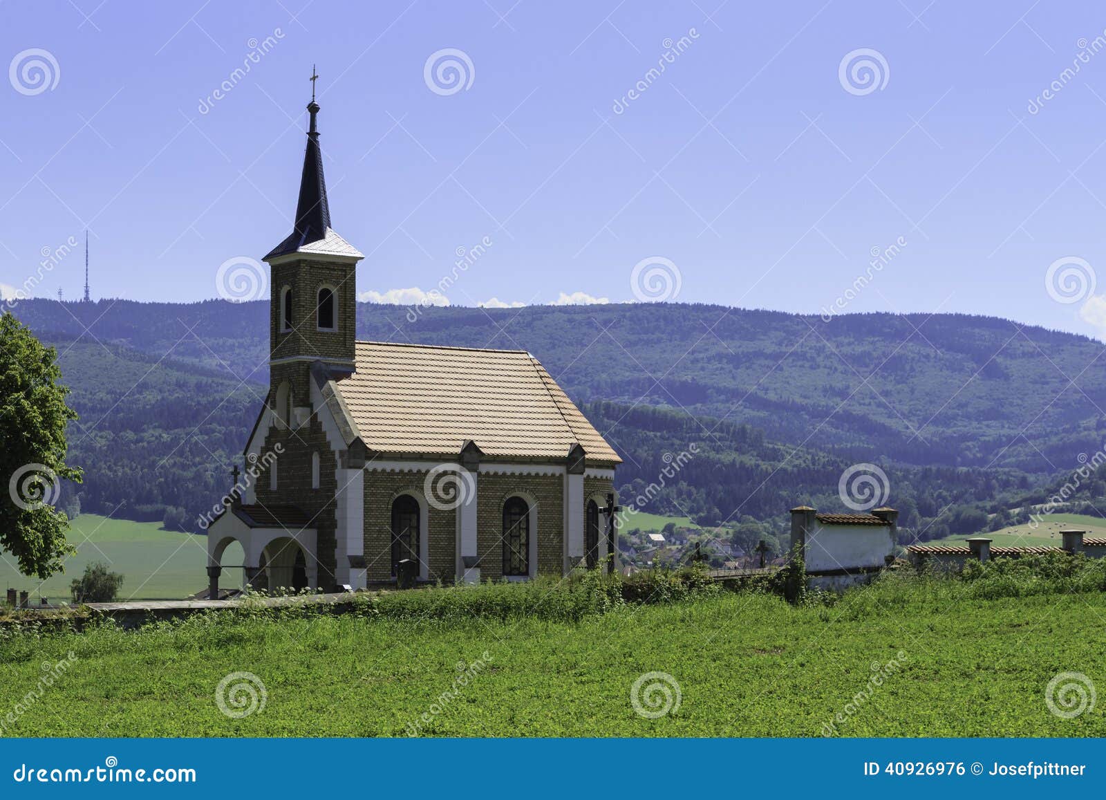 Small Country Church stock photo. Image of christian - 40926976