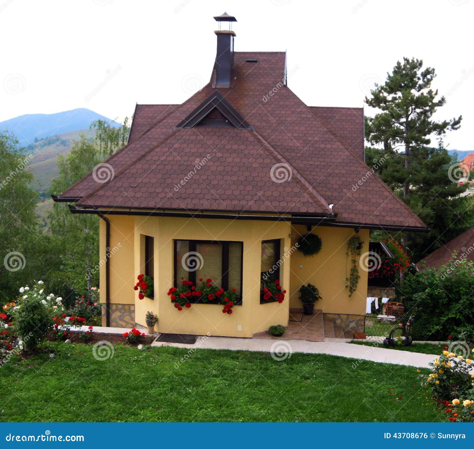 Small country house stock photo. Image of park, holiday - 43708676