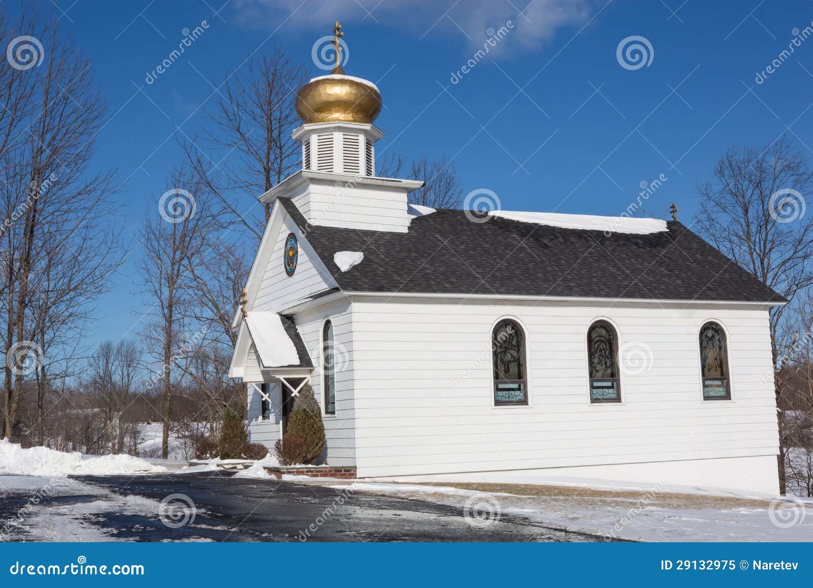 A Small Country Russian Orthodox Church Stock Image - Image of orthodox ...