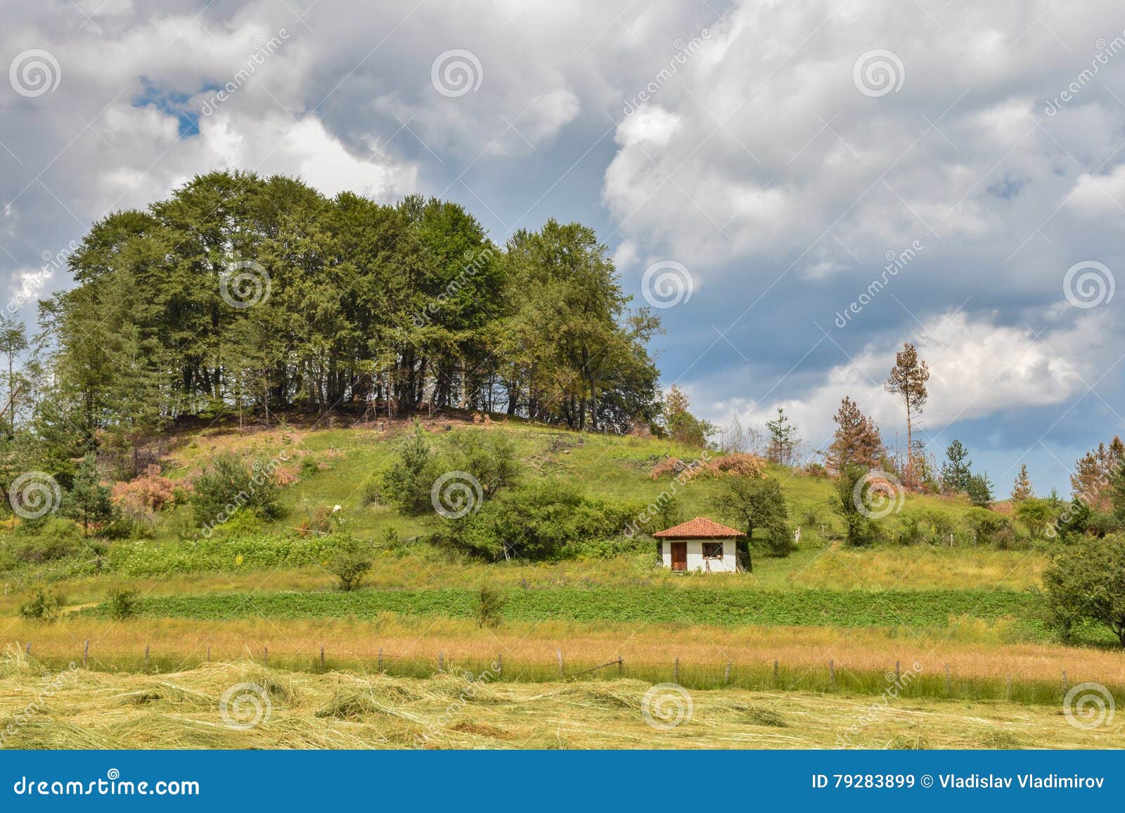 Small countryside house stock image. Image of europe - 79283899
