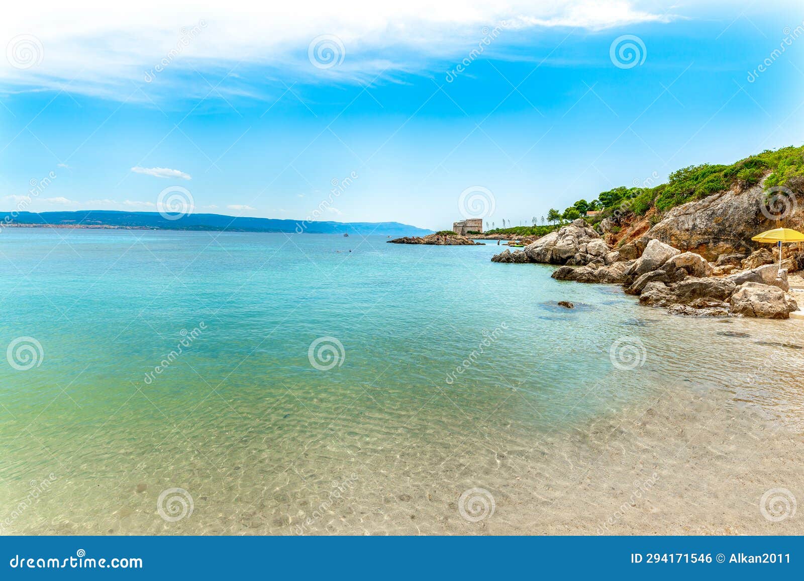 Small Cove in Alghero Shoreline Stock Photo - Image of landscape ...