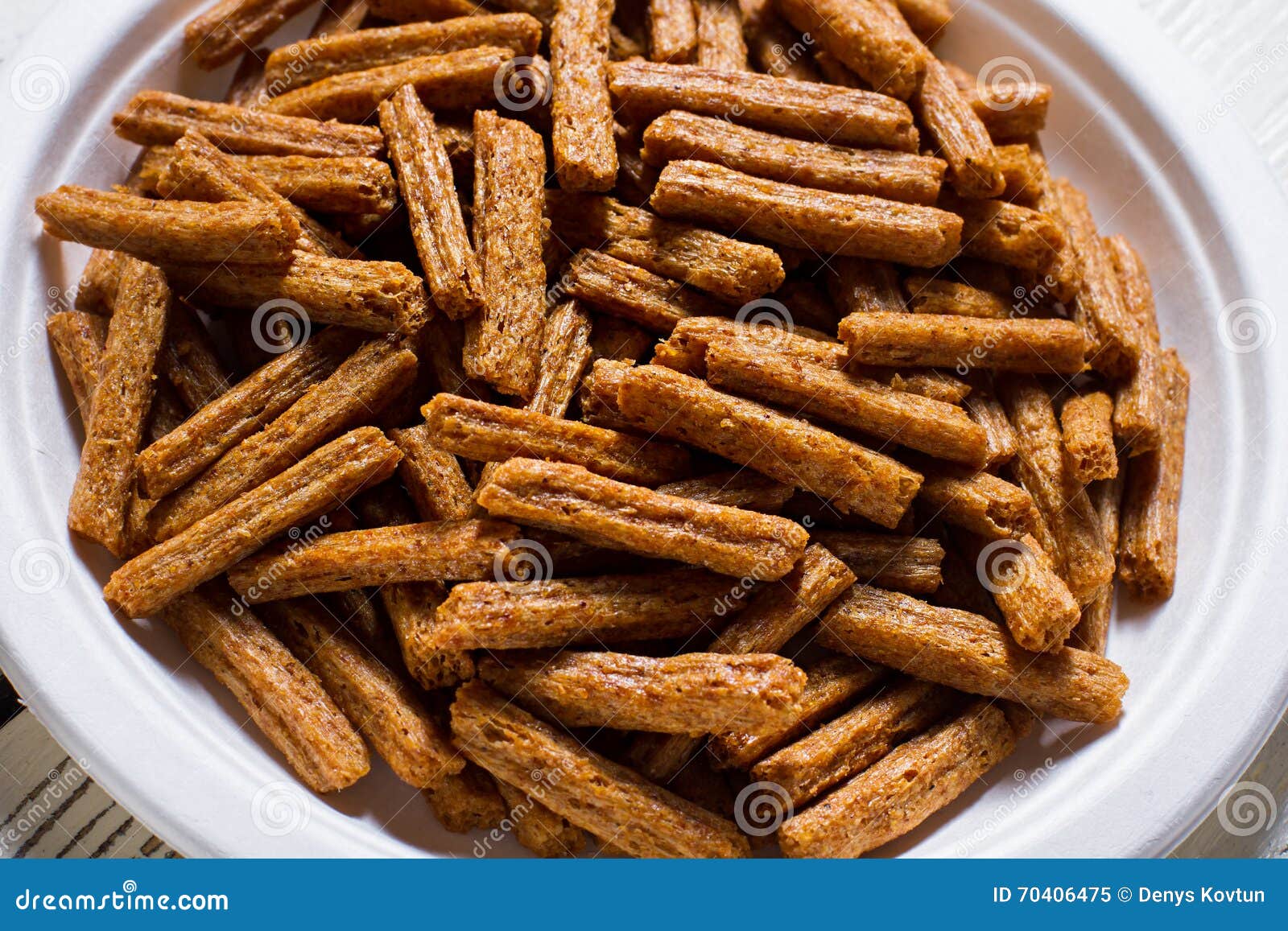 Small Cracker Sticks on Plate. Stock Image - Image of kitchen, cracker ...