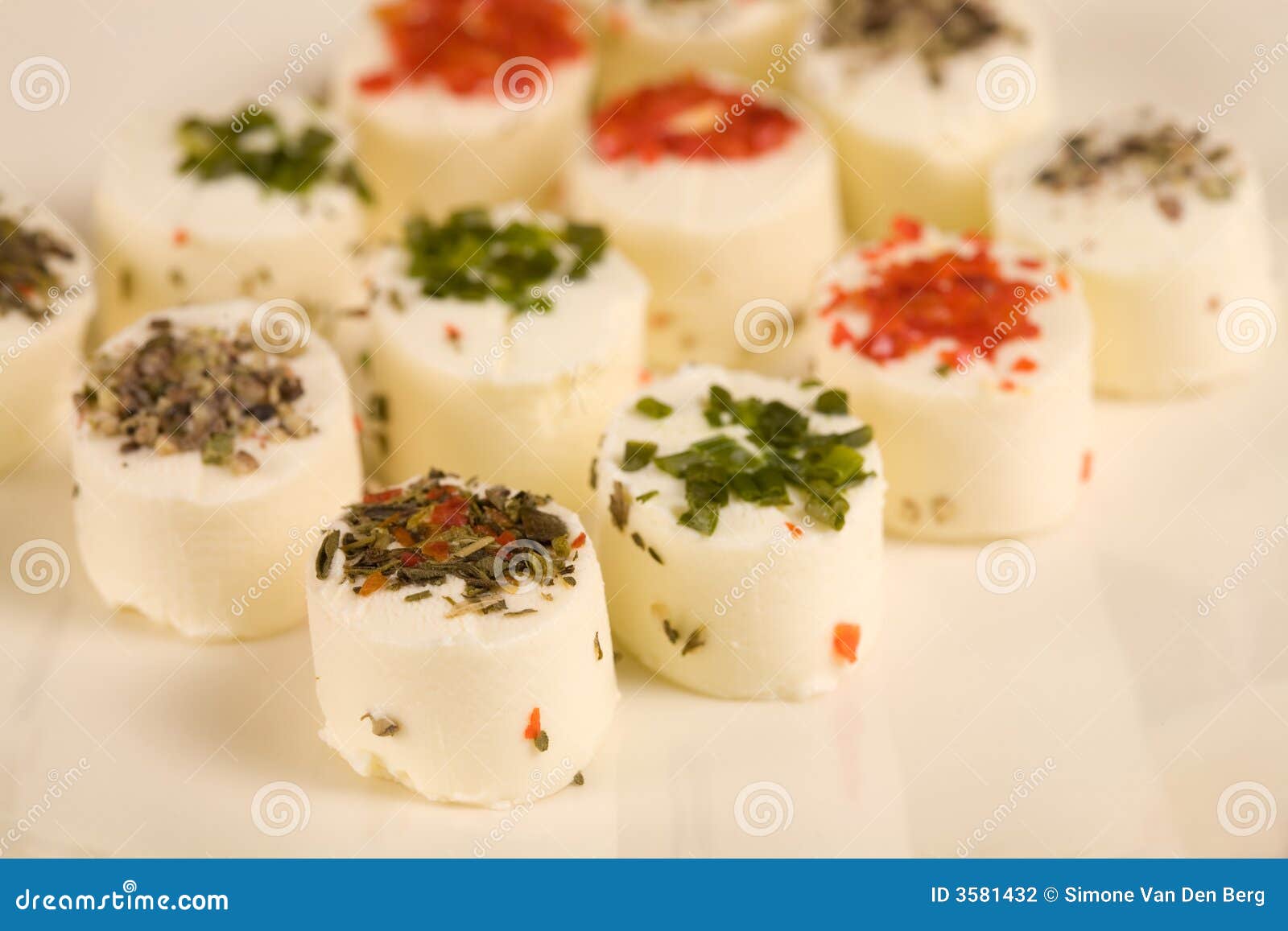 Small creamcheese cups stock photo. Image of culinary - 3581432