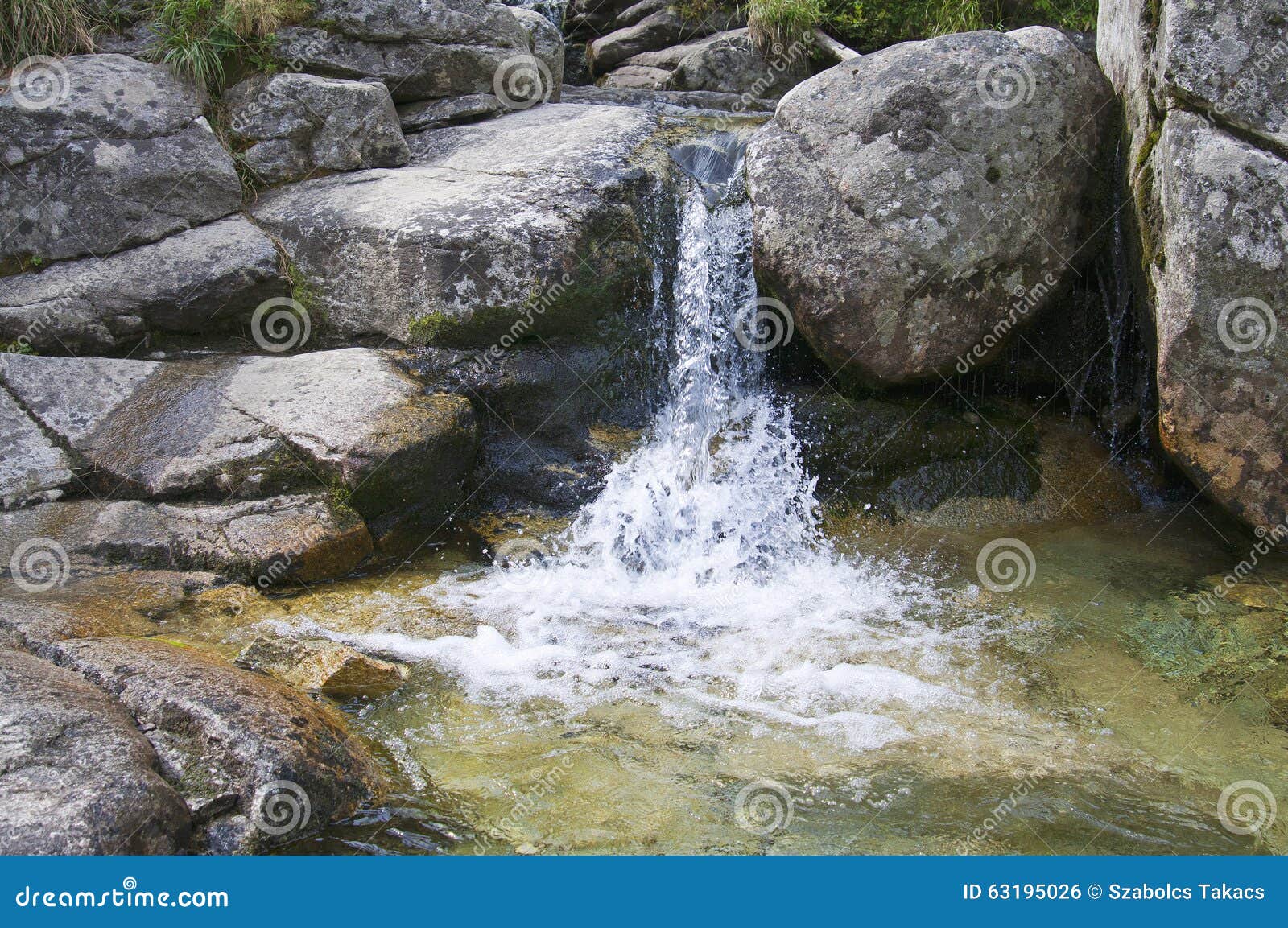 Small Creek Stream and Waterfall Stock Photo - Image of bubble, motion ...