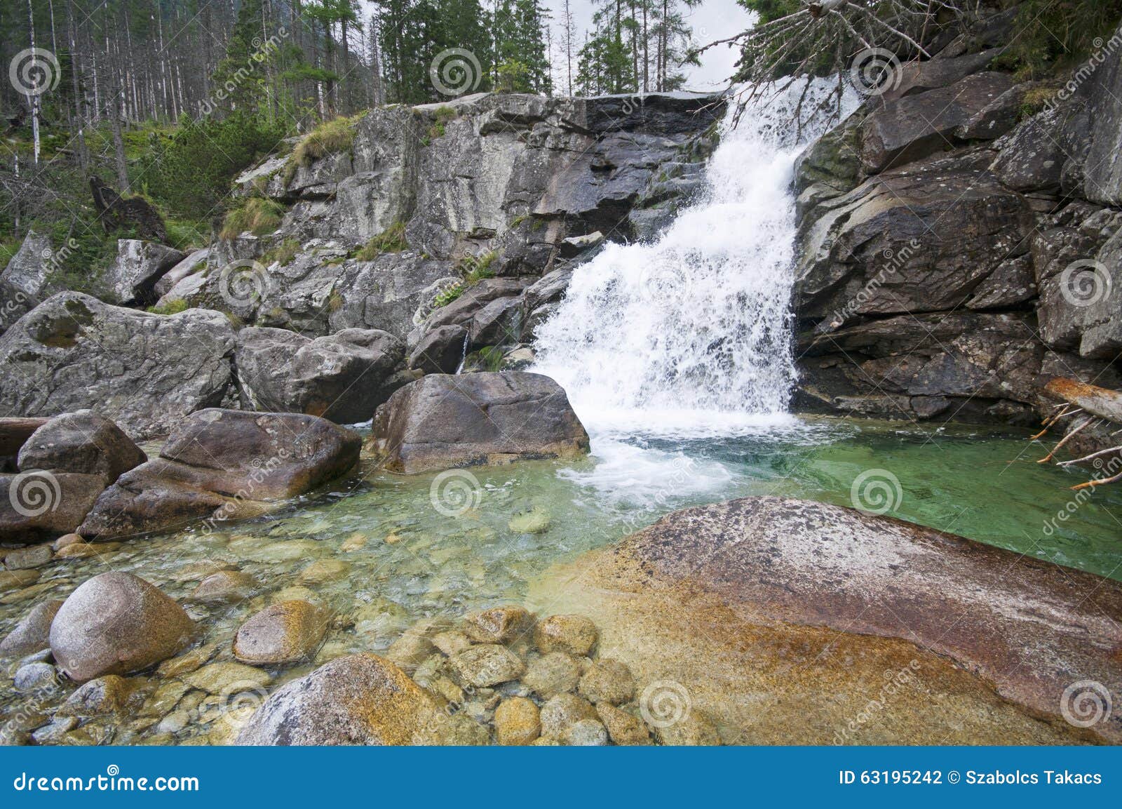Small Creek Stream and Waterfall Stock Photo - Image of nature, motion ...