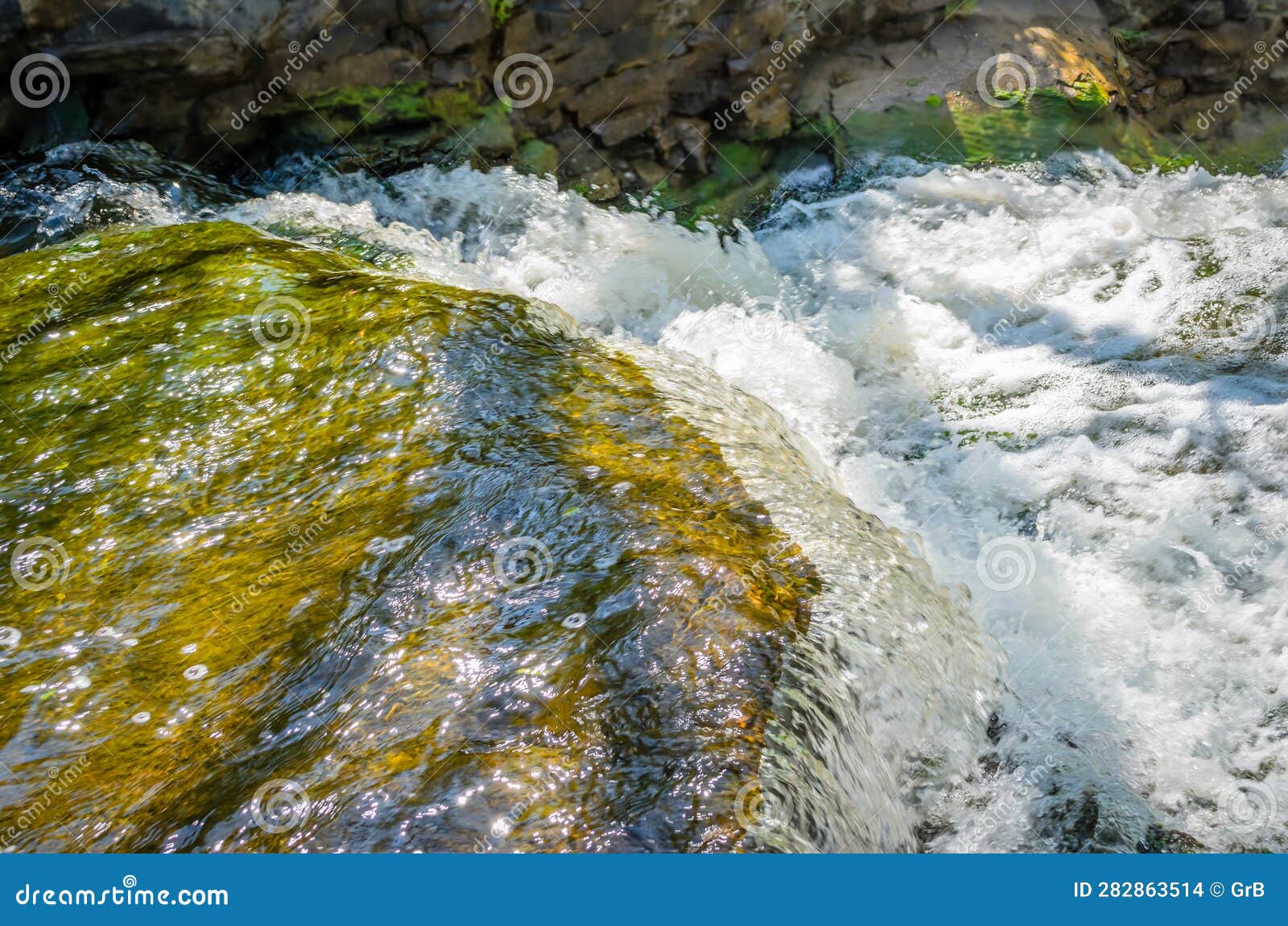 Small Creek Waterfall on the Brock Trail Stock Photo - Image of ...