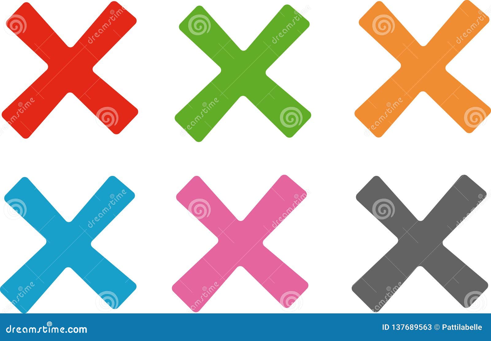 Small Crosses Vector Symbol / Icon Stock Vector - Illustration of check ...