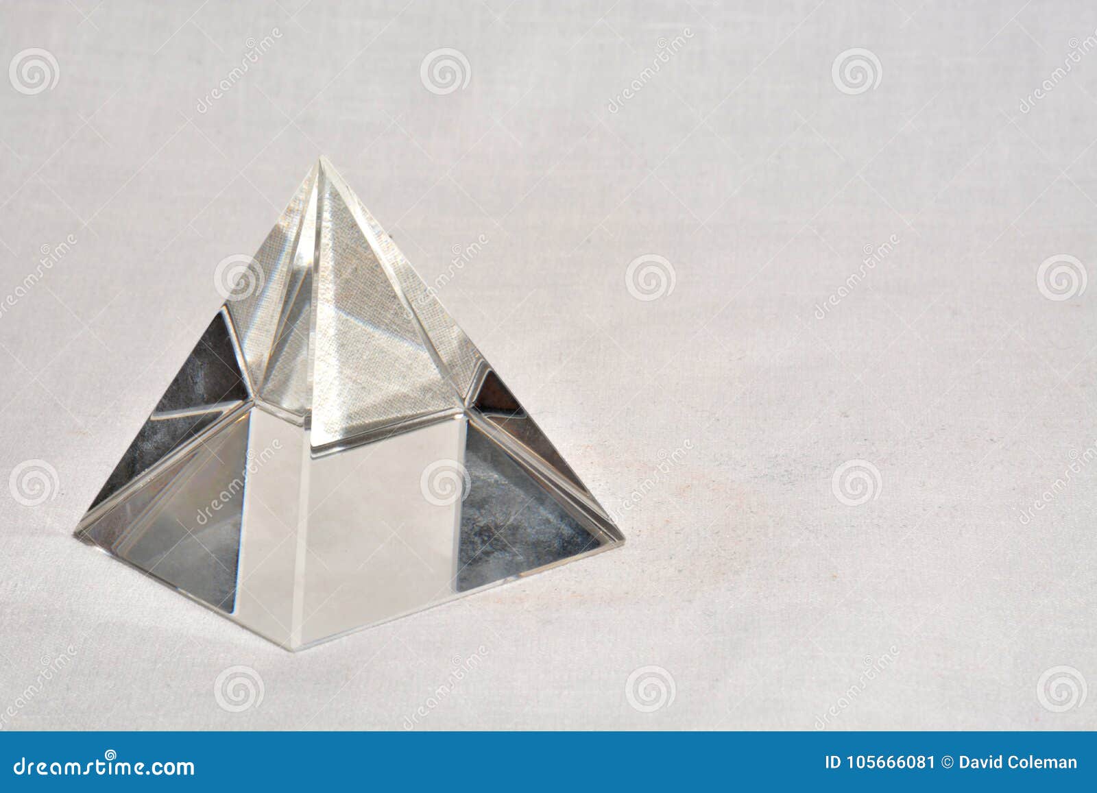Crystal pyramid stock image. Image of decorations, mystical - 105666081