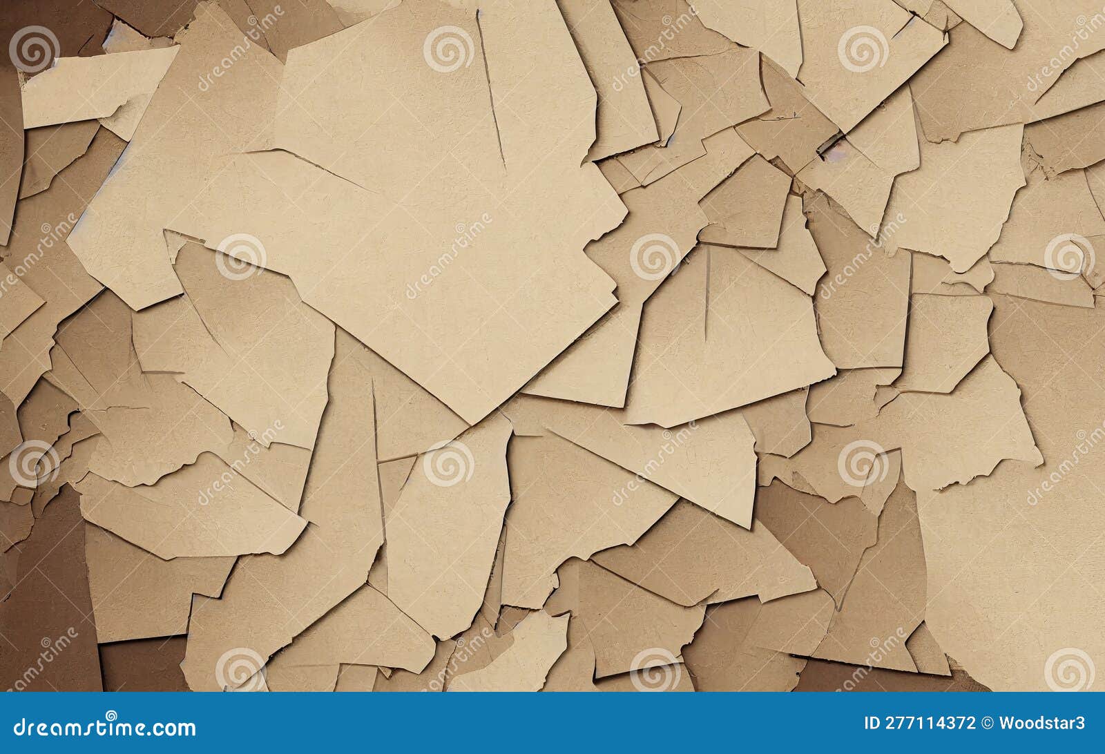 Small Cut Pieces of Vintage Beige Paper Texture for Background Stock ...