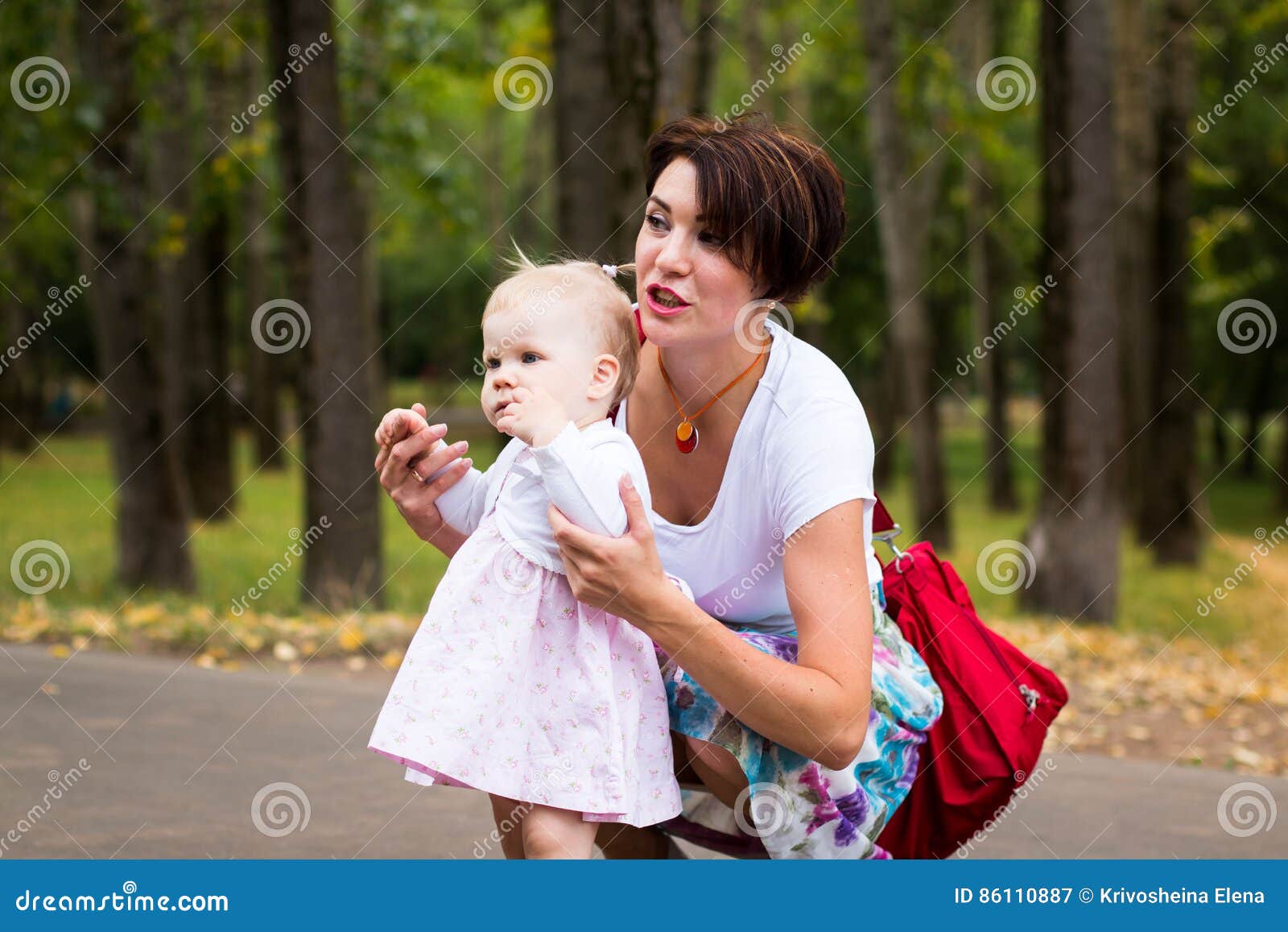 Small Cute Baby and Nice Mom Stock Image - Image of daughter, rest ...