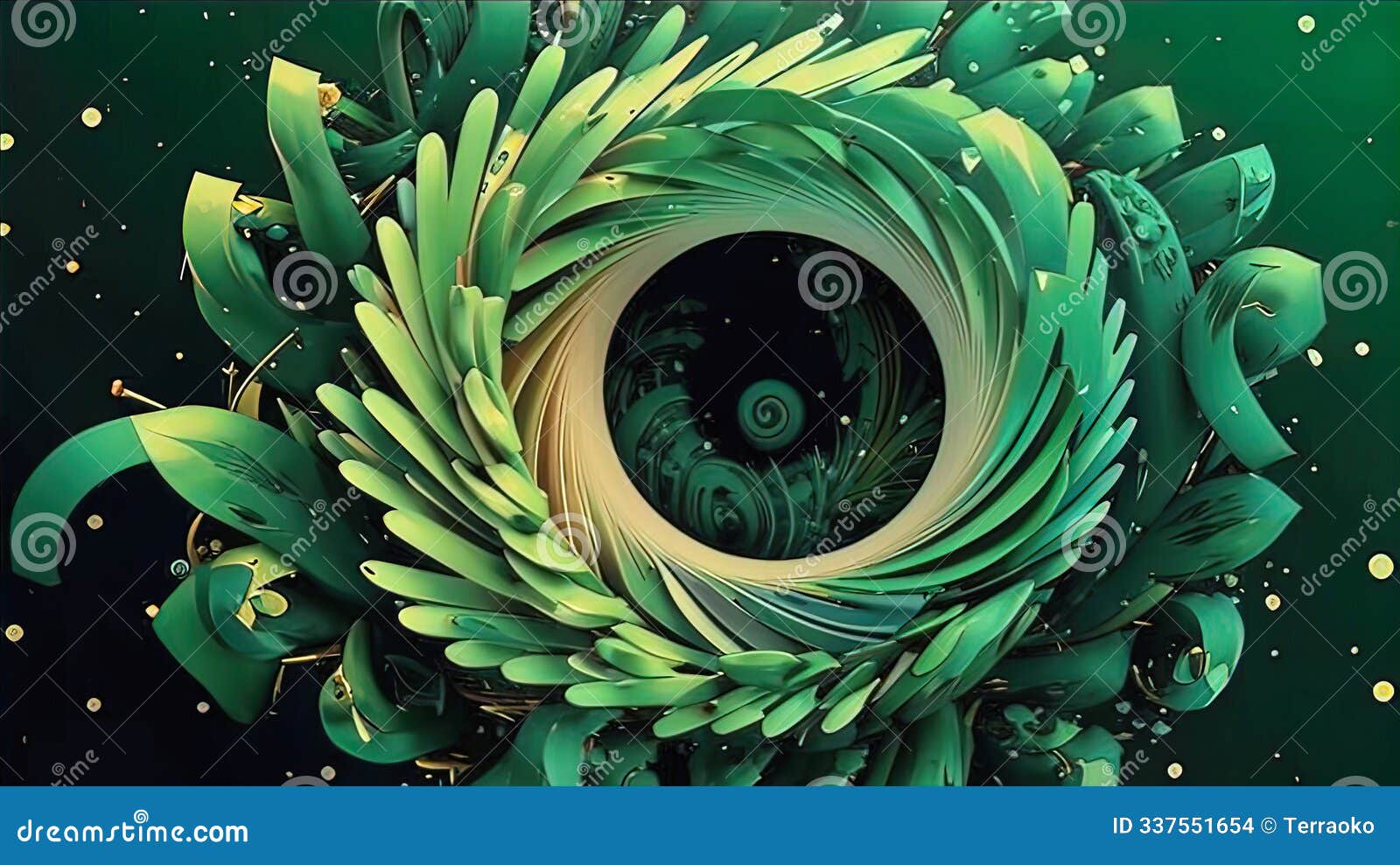 Complex Vector Background Image Inspired By The Art Nouveau Movement ...