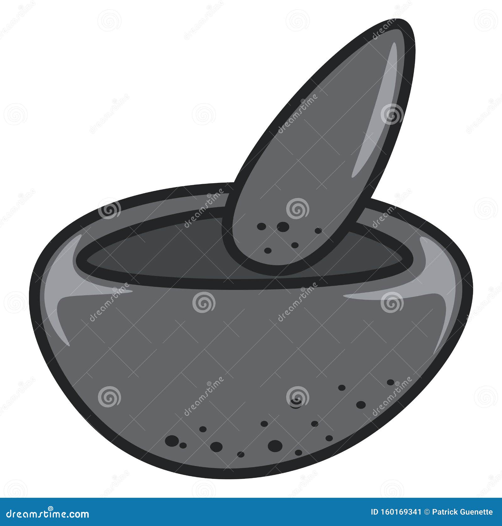 Small Stone Grinder, Vector or Color Illustration Stock Illustration ...
