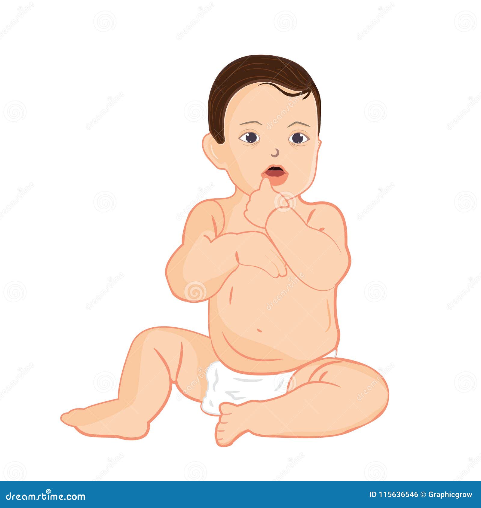 Very cute infant vector stock vector. Illustration of fully - 115636546