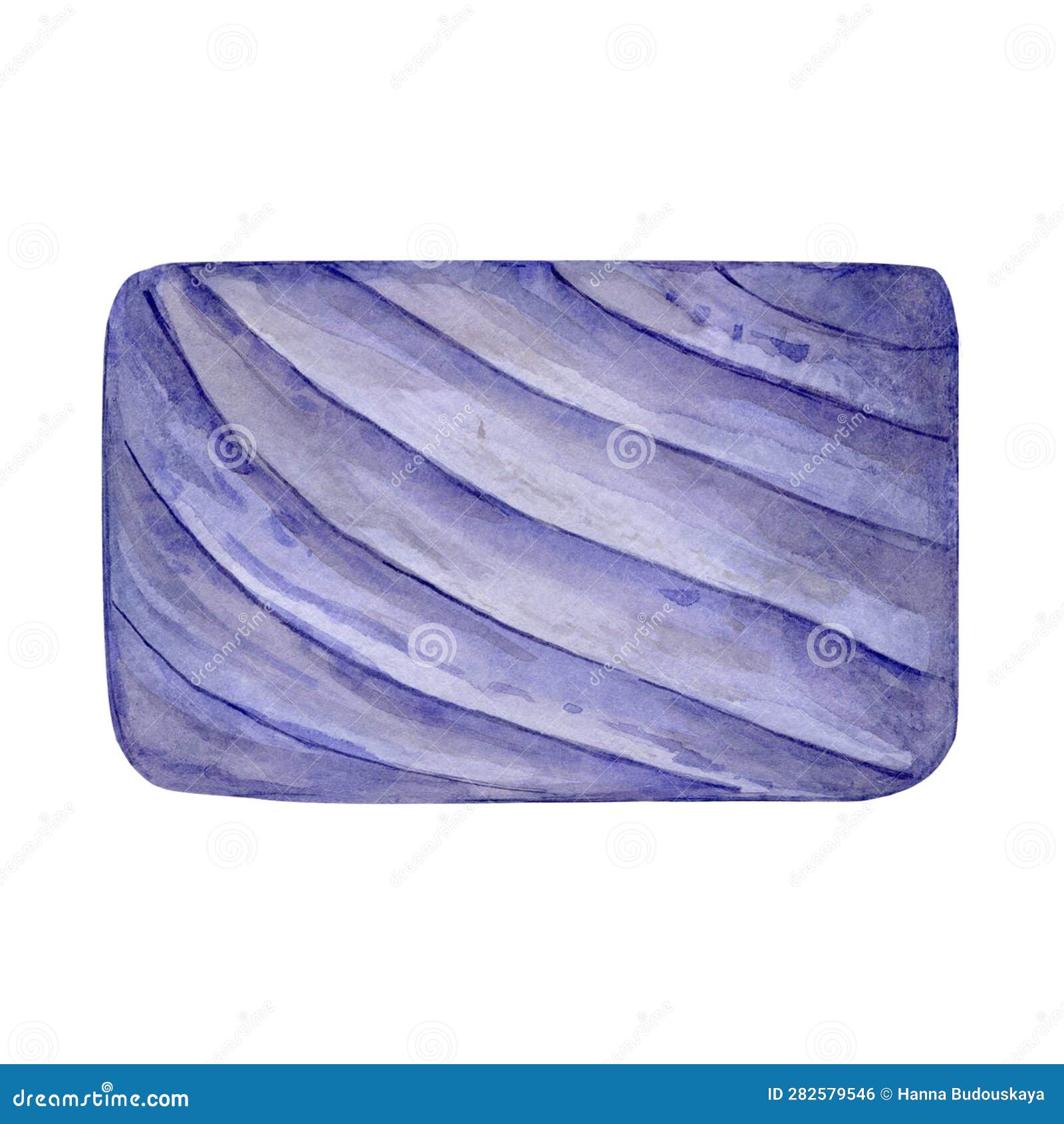 Small Cute Rectangular Pot for Indoor Plants. Watercolor Illustration ...