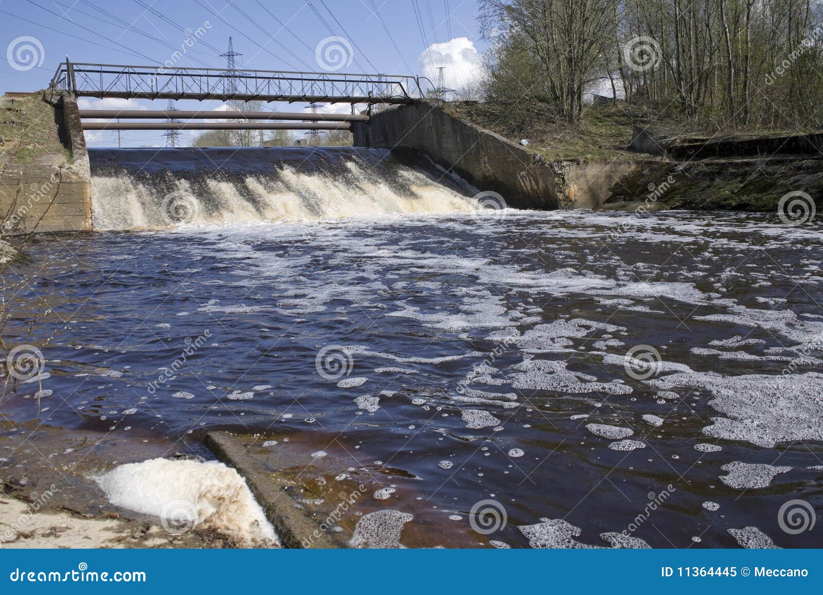 Small dam stock image. Image of bridge, water, energy - 11364445