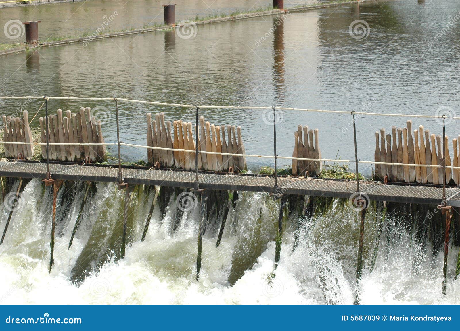 A small dam stock image. Image of rise, cleaning, channel - 5687839