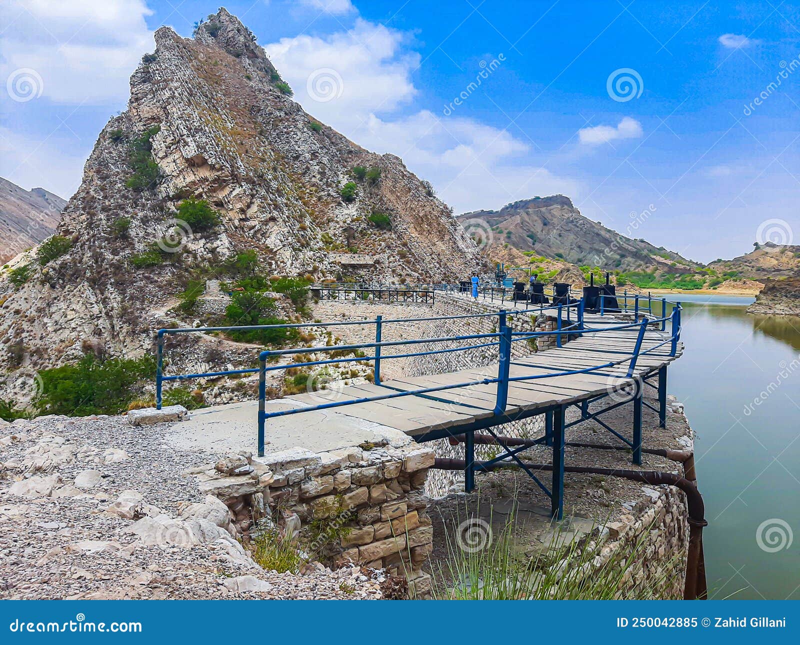 A Small Dam Constructed on Namal Lake by the British Govt. Stock Image ...