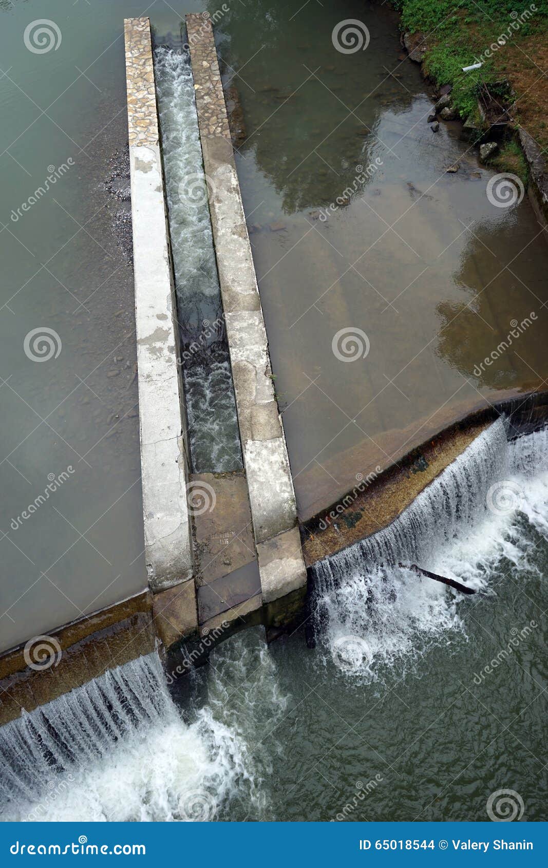 Small dam stock photo. Image of speed, reflection, oloron - 65018544