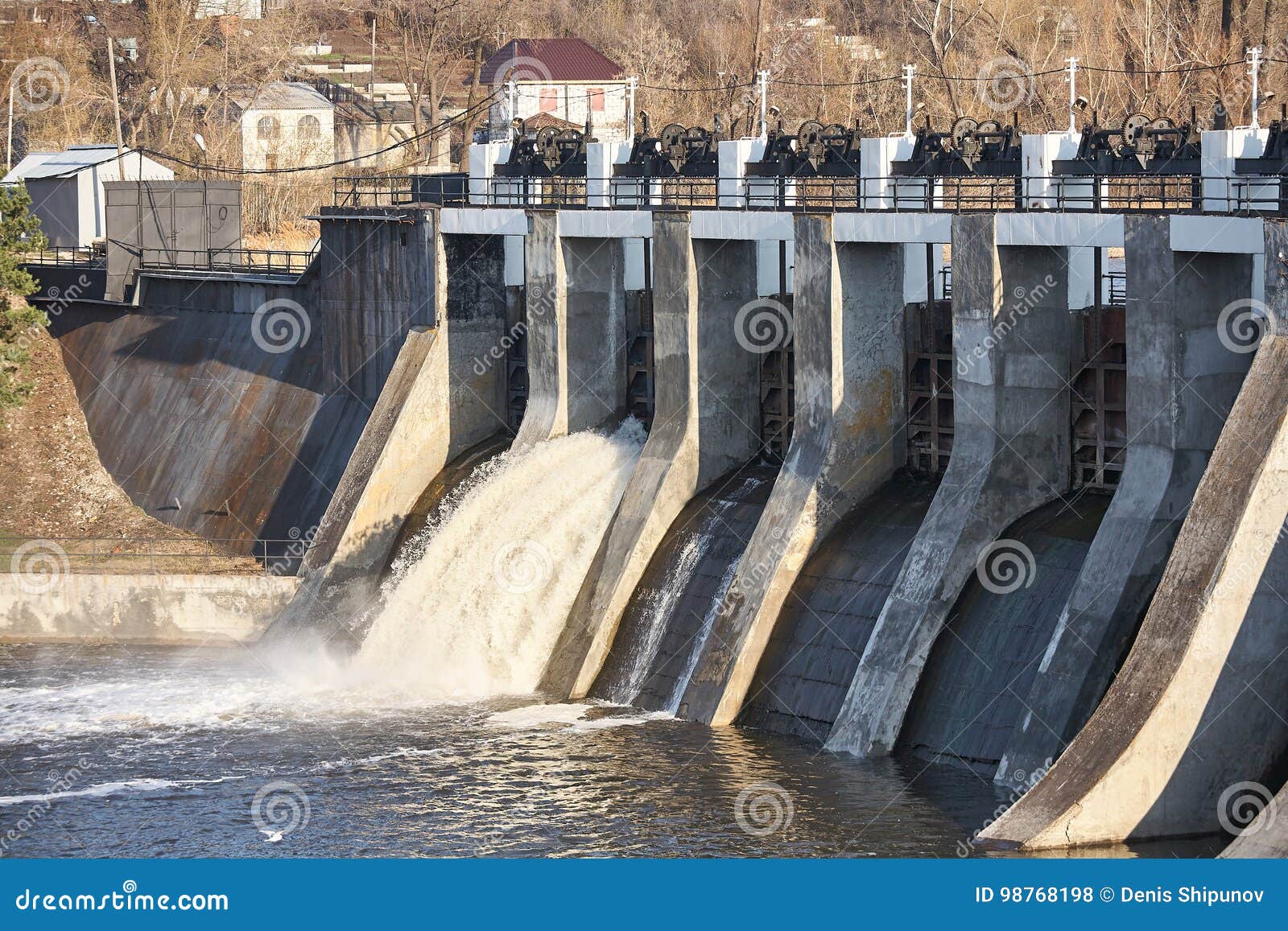 A small dam. stock photo. Image of hoover, power, powerful - 98768198