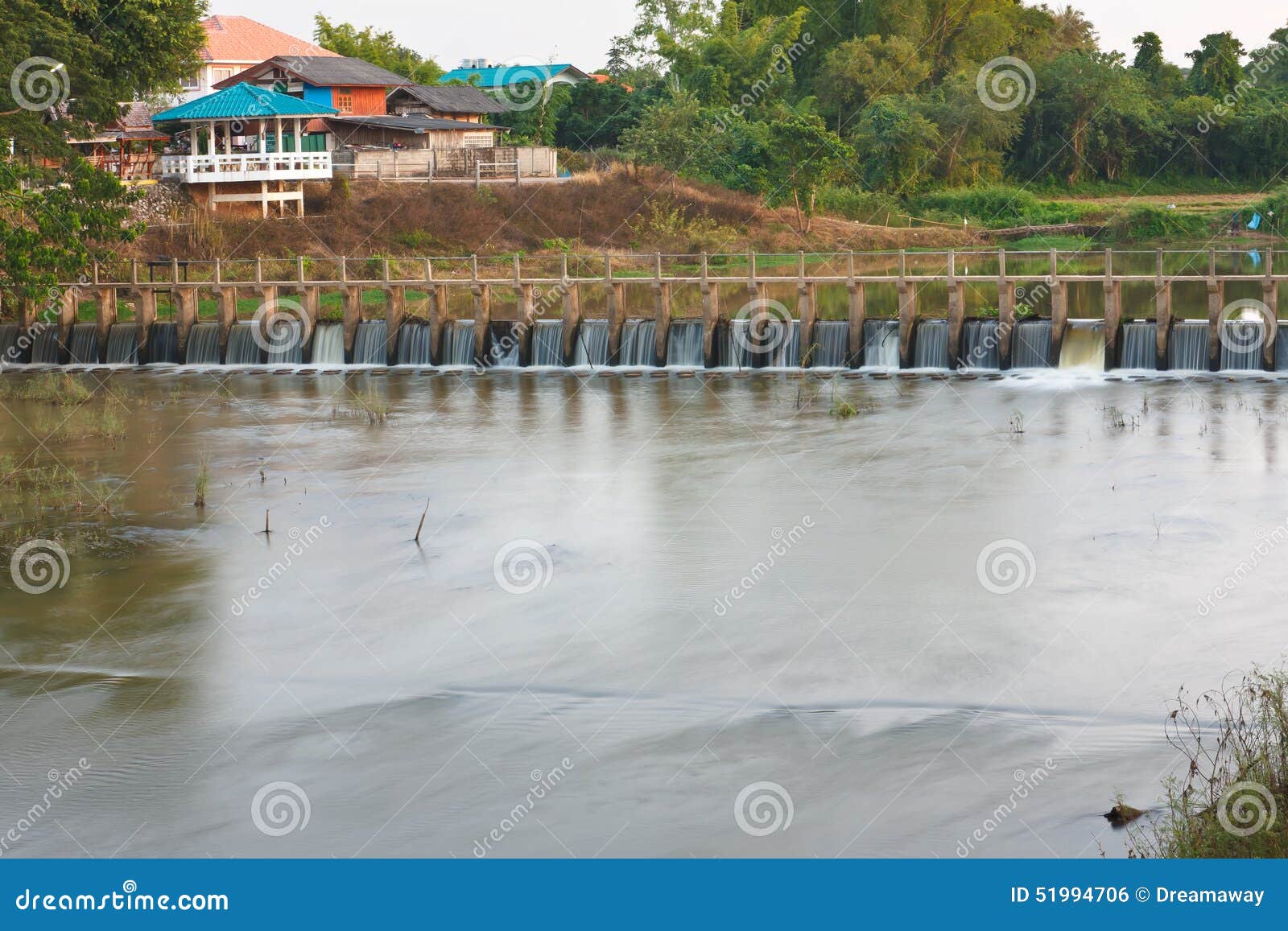 The small dam. stock photo. Image of industrial, natural - 51994706