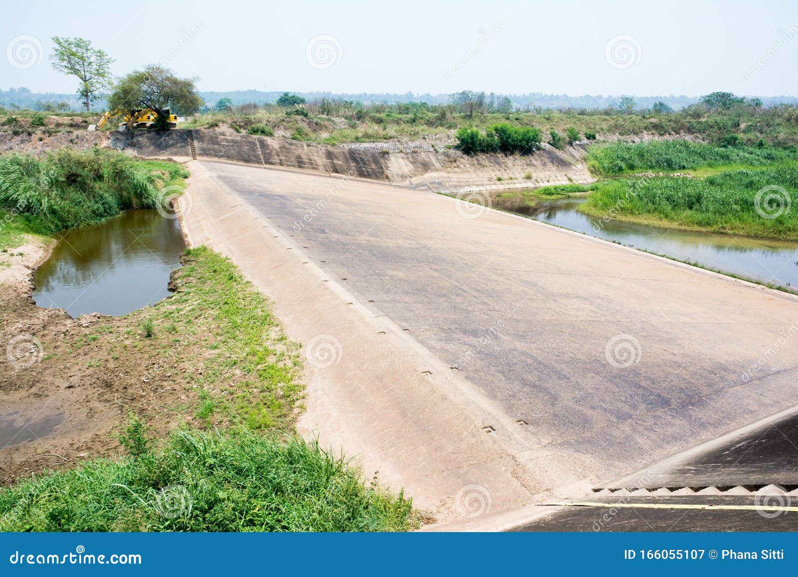 Small Dam Water at the River Release for Excess Capacity of Water until ...