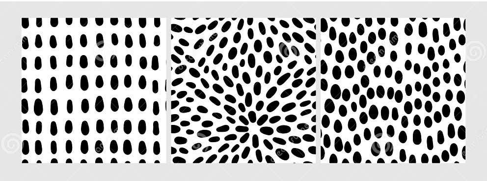 Small Dash Patterns Set. Seamless Minimal Dash Pattern, Small Elements ...