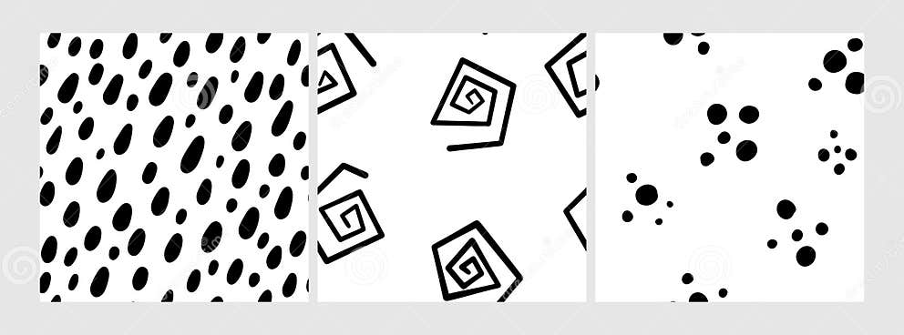 Small Dash Patterns Set. Seamless Minimal Dash Pattern, Small Elements ...