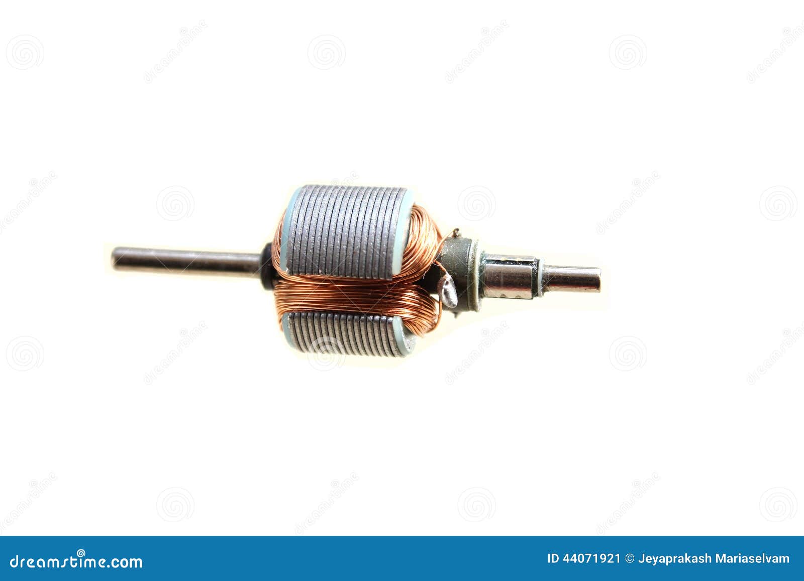 Small DC Motor - Copper Coil and Shaft Stock Image - Image of ...